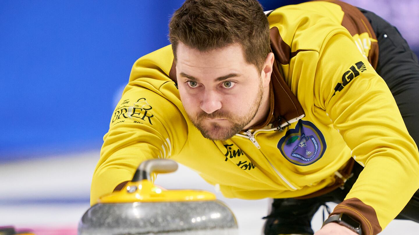 Matt Dunstone Brad Gushue Brendan Bottcher Mike McEwen Brier Final Four ...